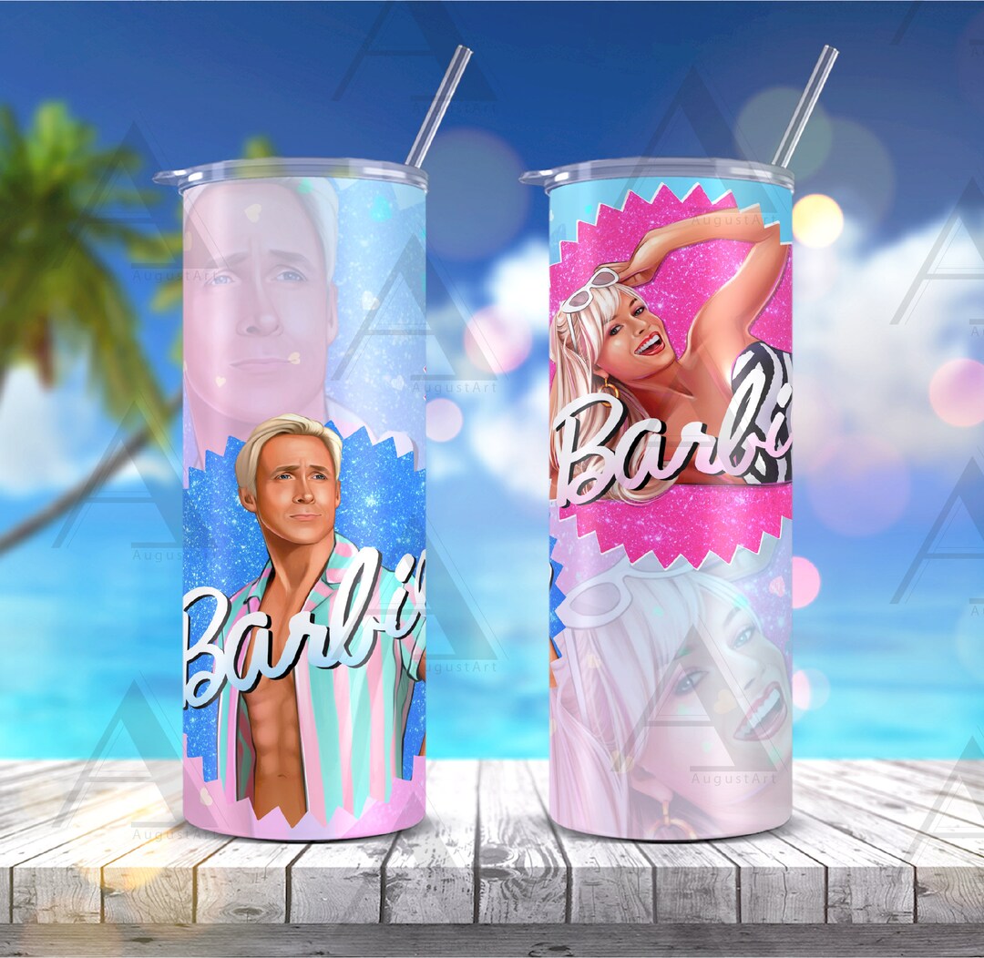 Hand Drawn Barbie Ken Margot Robbie & Ryan Gosling 2023 JPG - Etsy