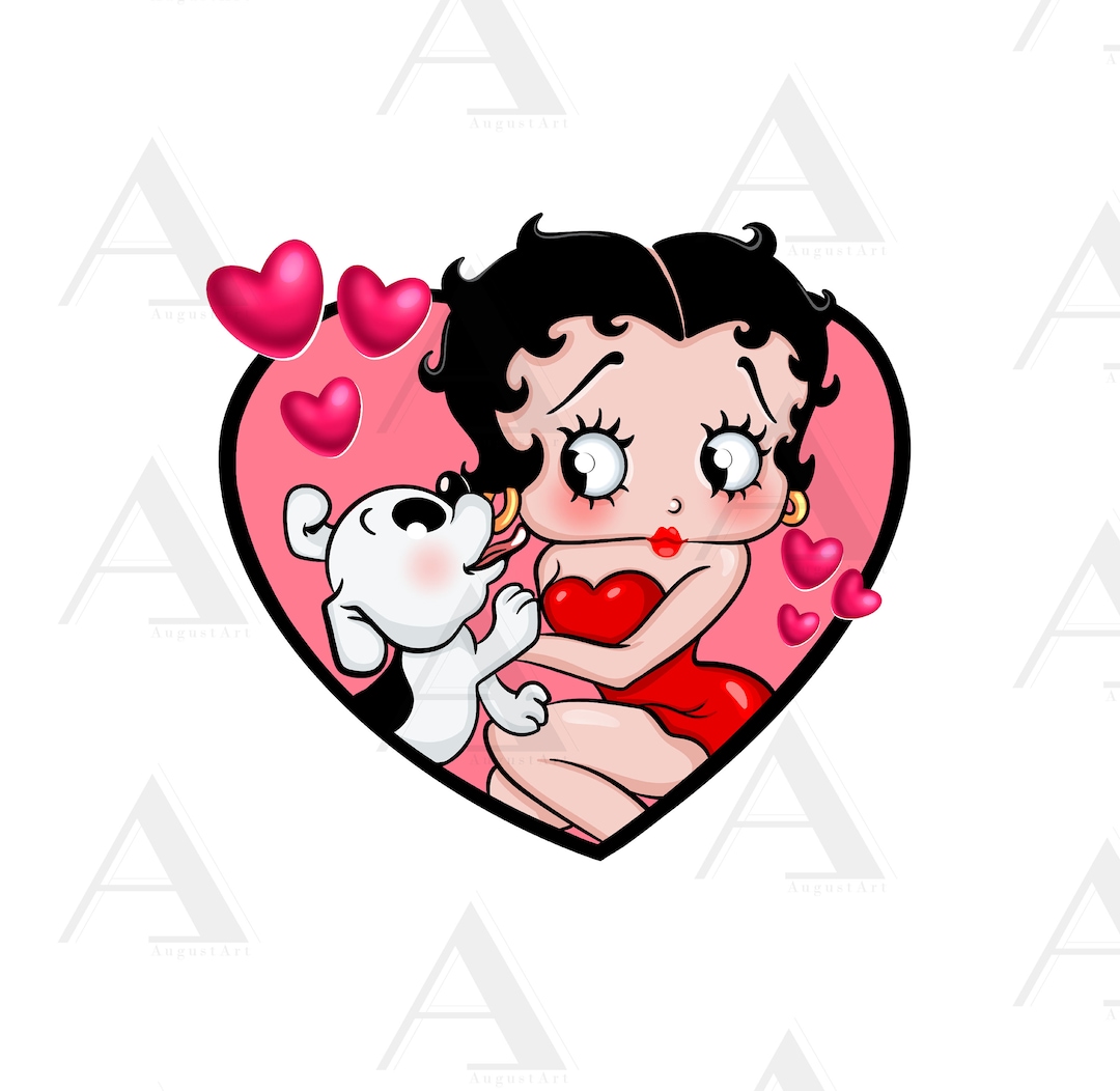 Betty Boop PNG, Girl Betty Desing, Boop Sublimation, Betty Dog, Digital ...