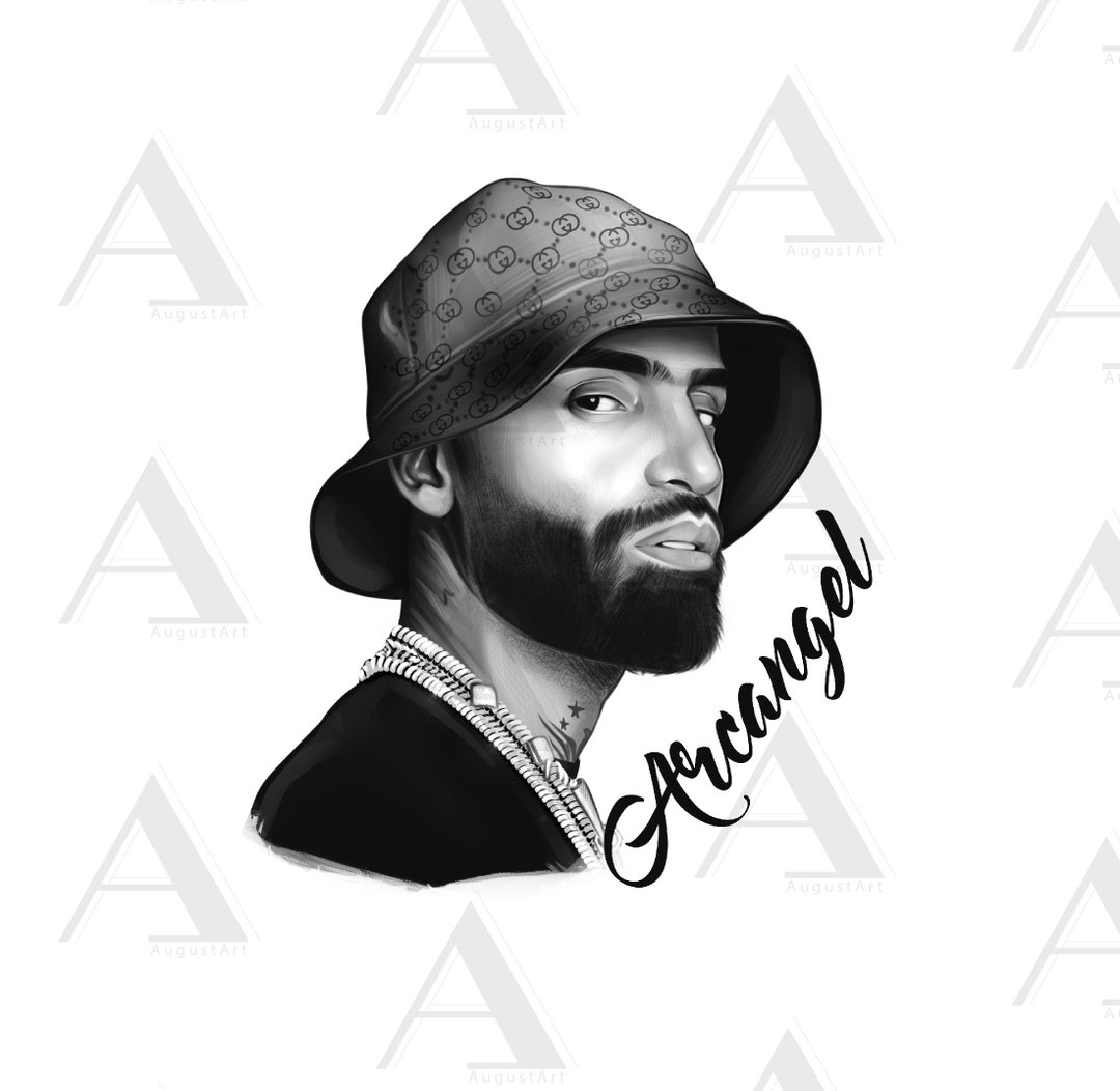 Hand Drawn Arcangel Png Tshirt Print Hip Hop Rnb Rap Unisex - Etsy