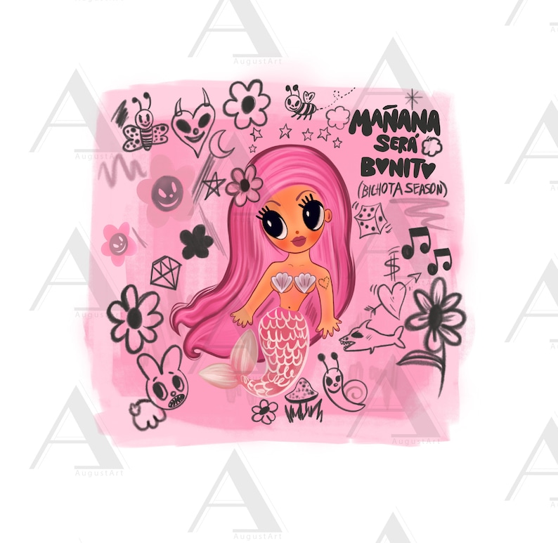 Imprimible Karol G sirena PNG portada del nuevo álbum manana - Etsy México