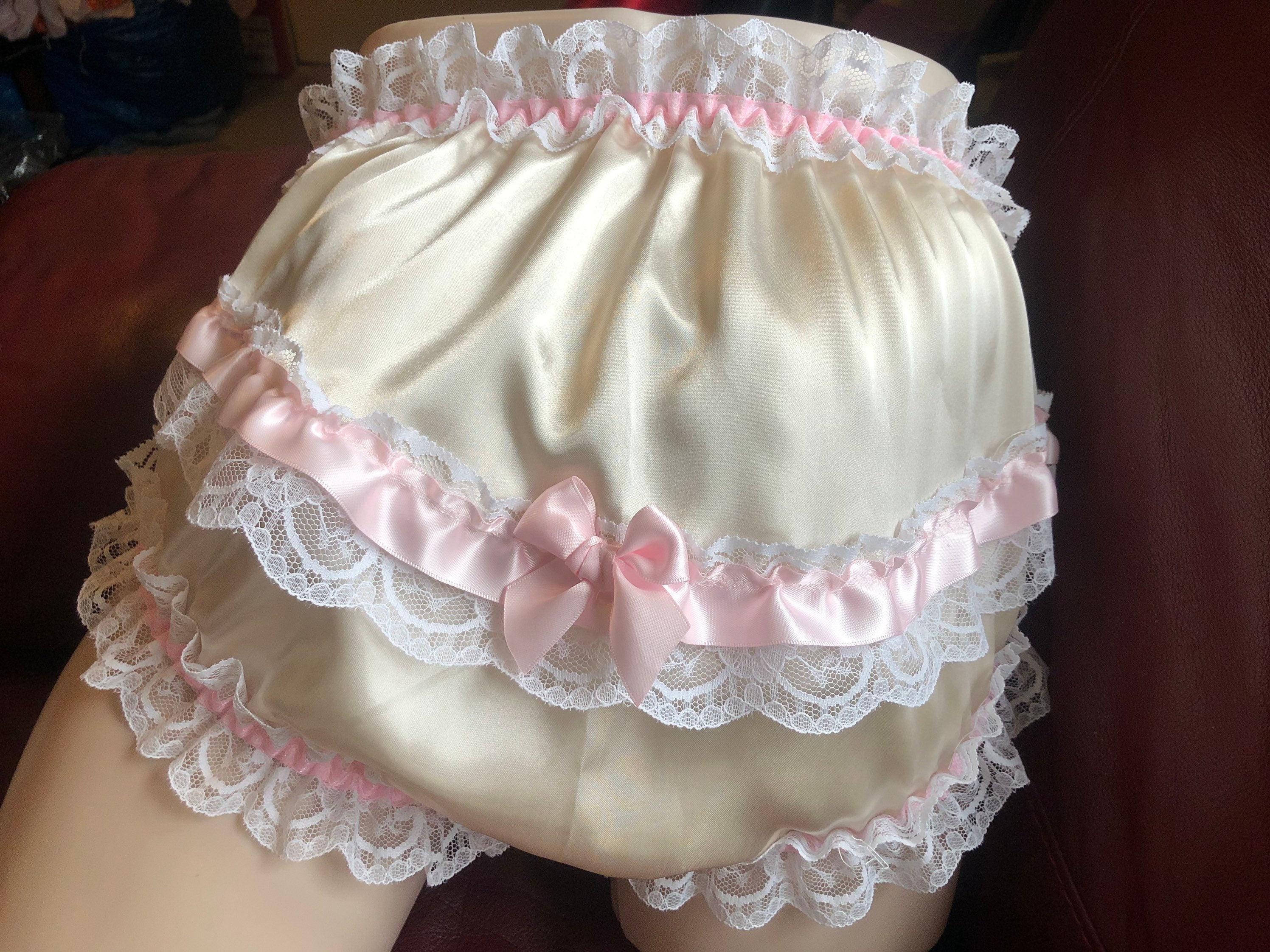 Adult Baby Panties Satin Full Frilly Nappy Cover All Sizes - Etsy