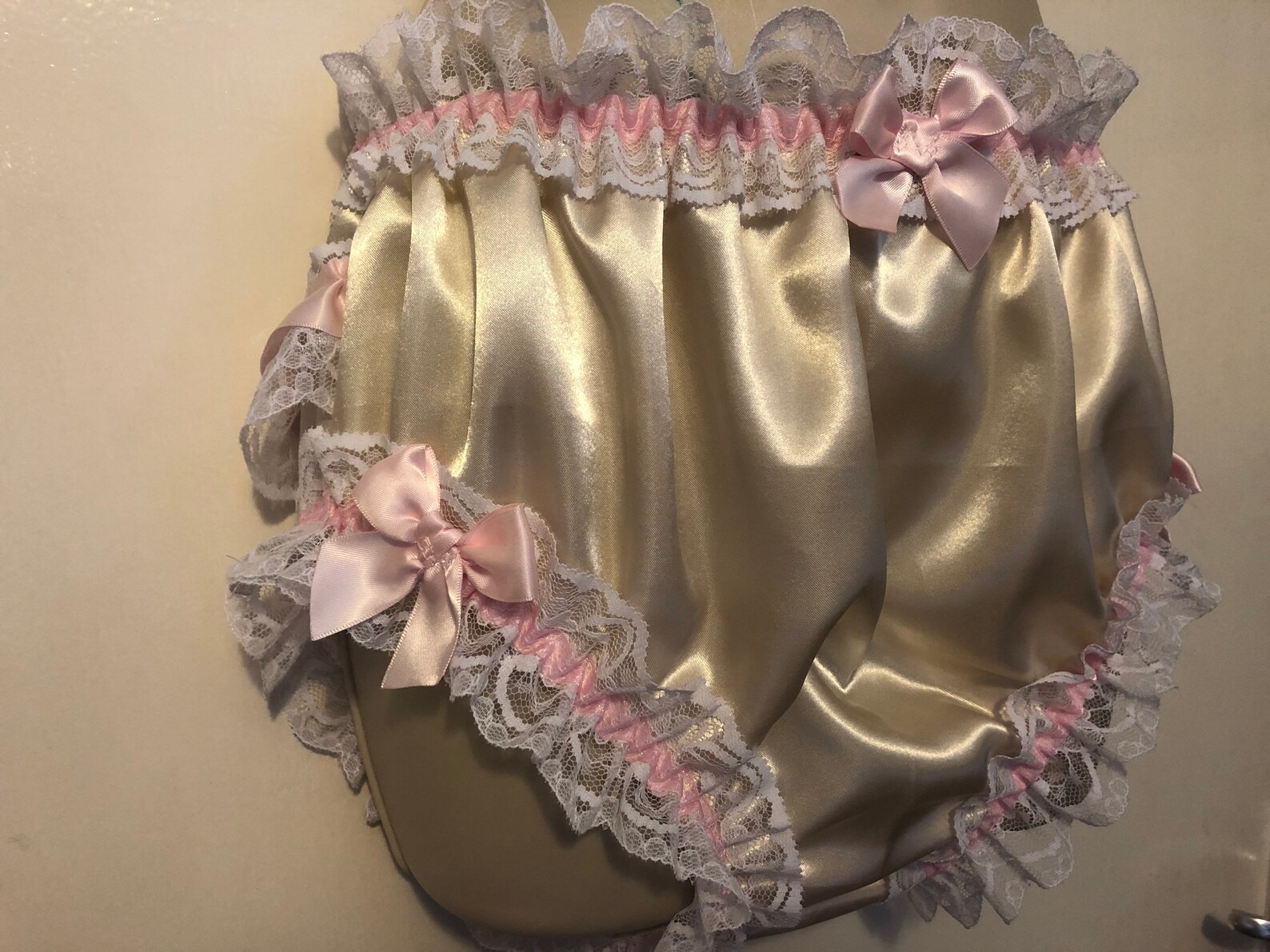 Adult Baby Panties Satin Full Frilly Nappy Cover All Sizes | Etsy UK