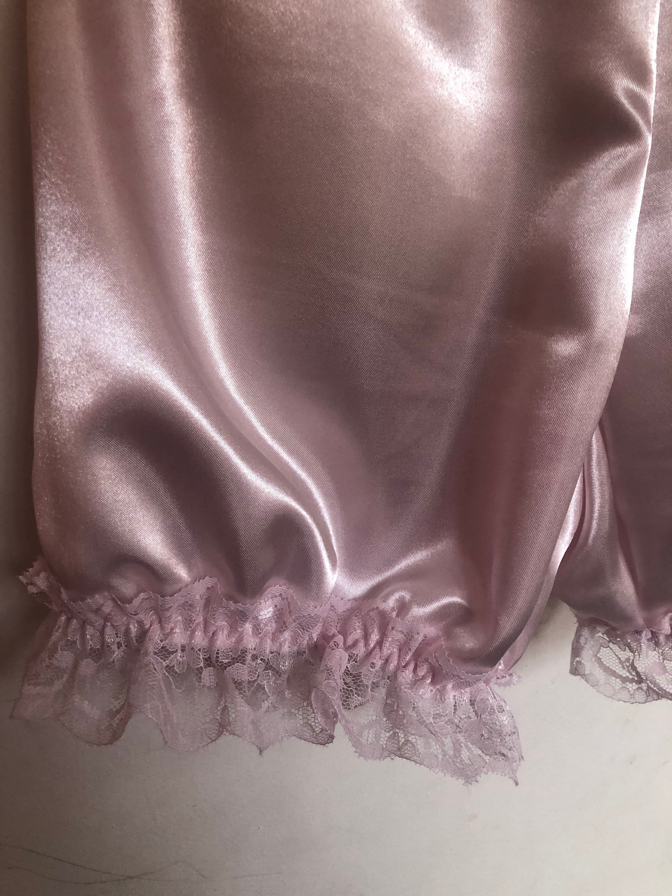 Satin Bloomers Unisex Legs Elasticated Lace Approx Length 50cm (s-4xl ...
