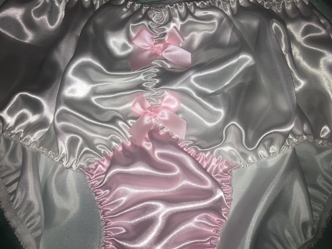 Knickers for Men White and Pink Satin All Sizes - Etsy Canada