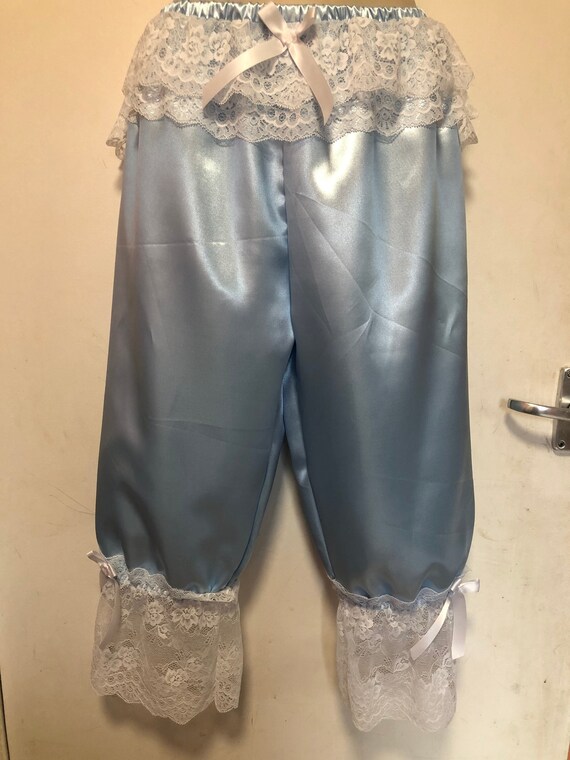 Satin Bloomers Unisex Legs Elasticated Lace Waist and Legs All | Etsy