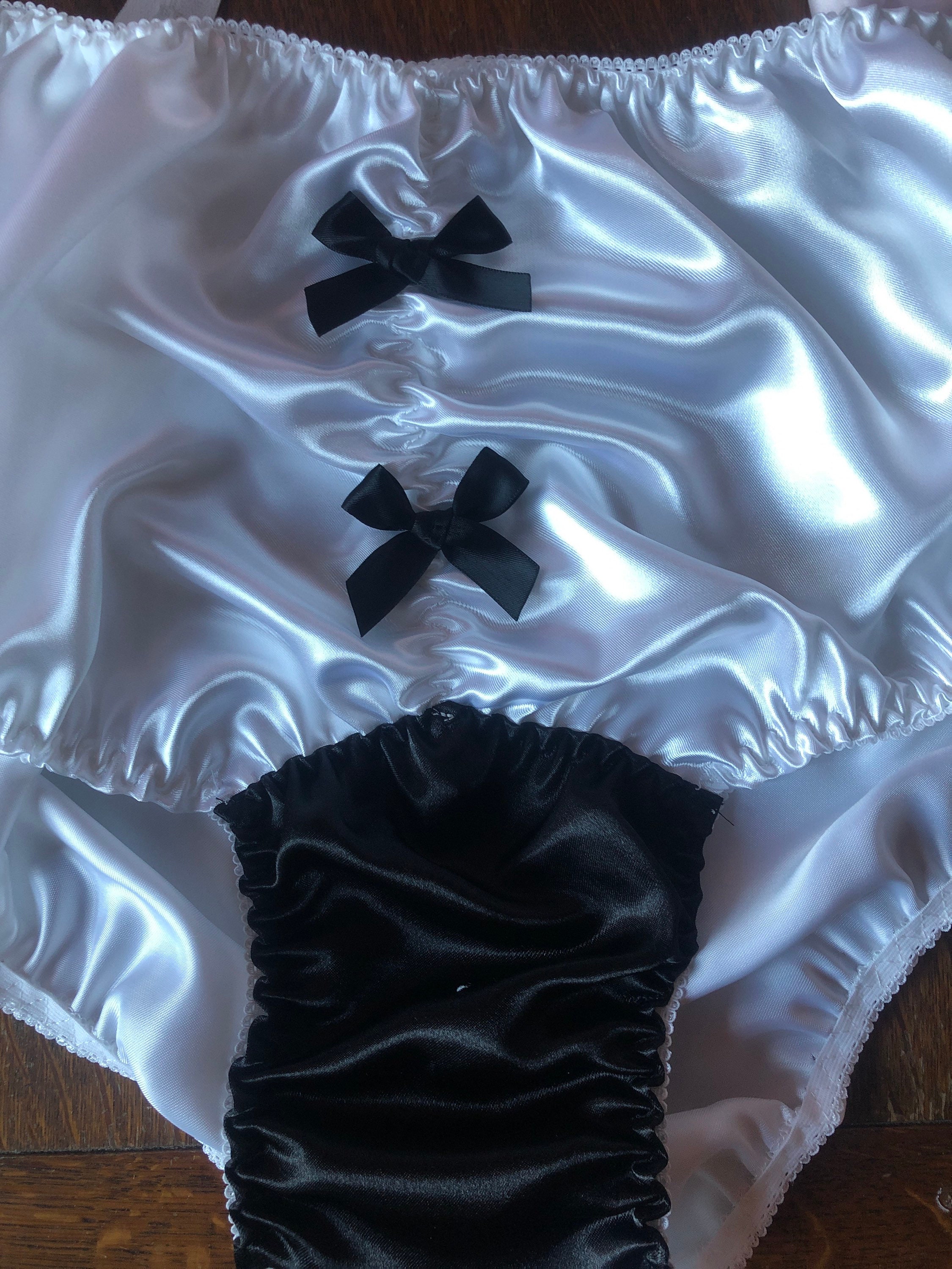 Knickers for Men White and Pink Satin All Sizes - Etsy