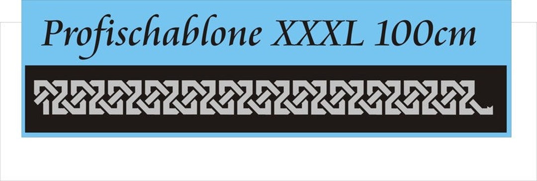 Meander 3 XXXL 10 Cm High stencil 100 X 25 Cm Wall - Etsy New Zealand