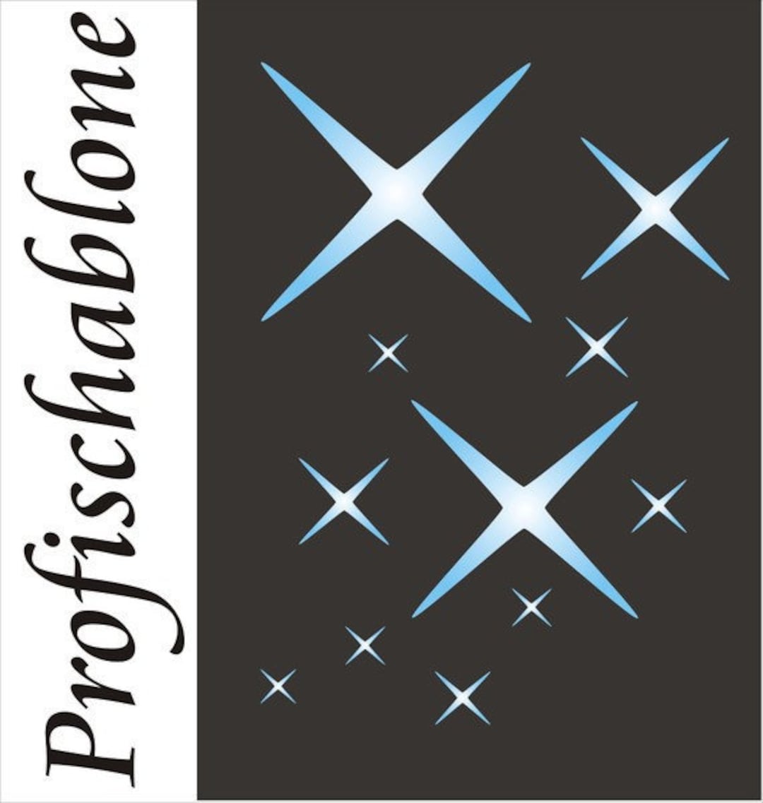 Wall Stencil, Stencils, Painter's Stencil, Starry Sky, Stars, Children ...