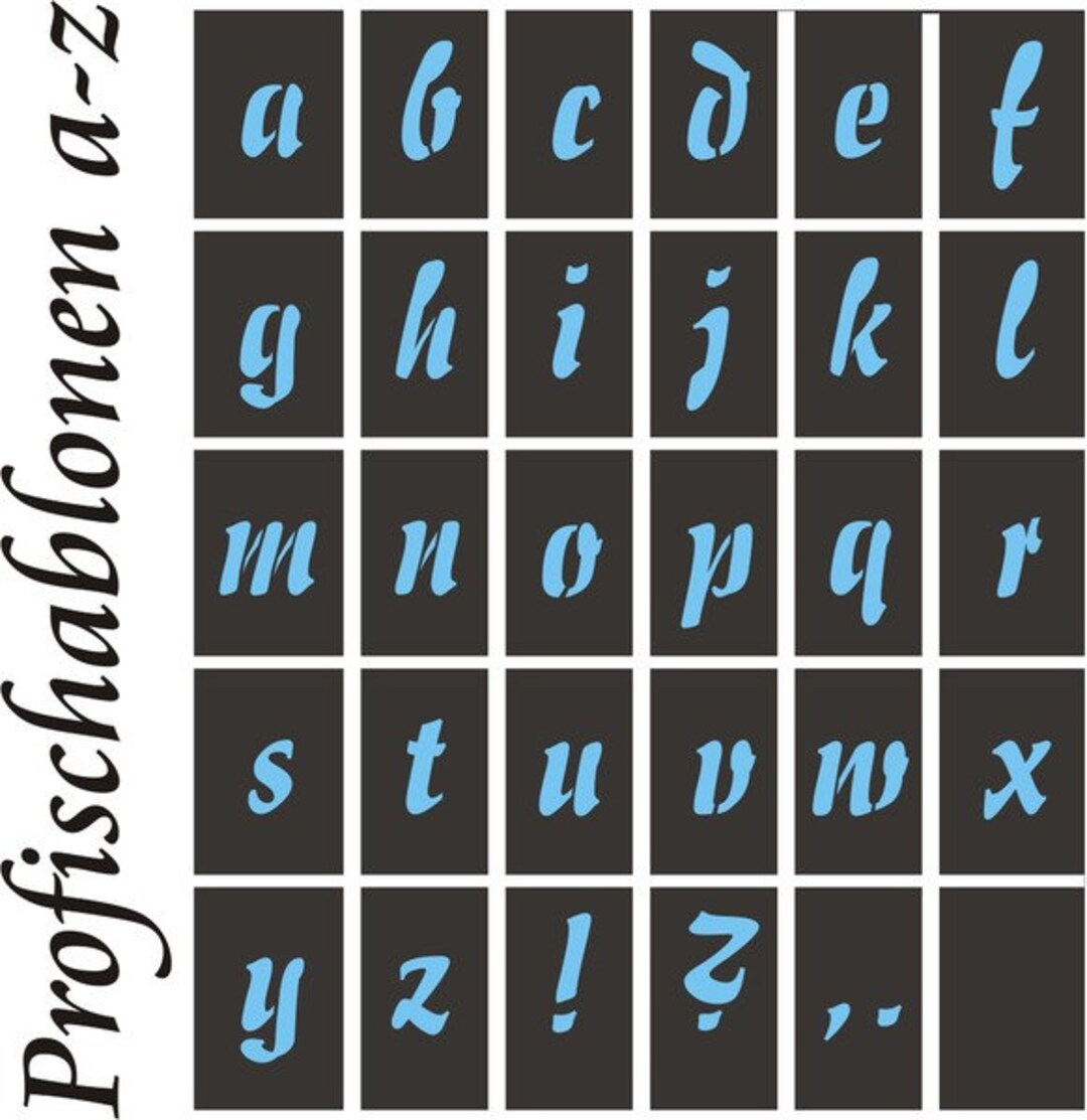 Template, Font Template, Cursive, Stencils, Wall Lettering, Wall ...