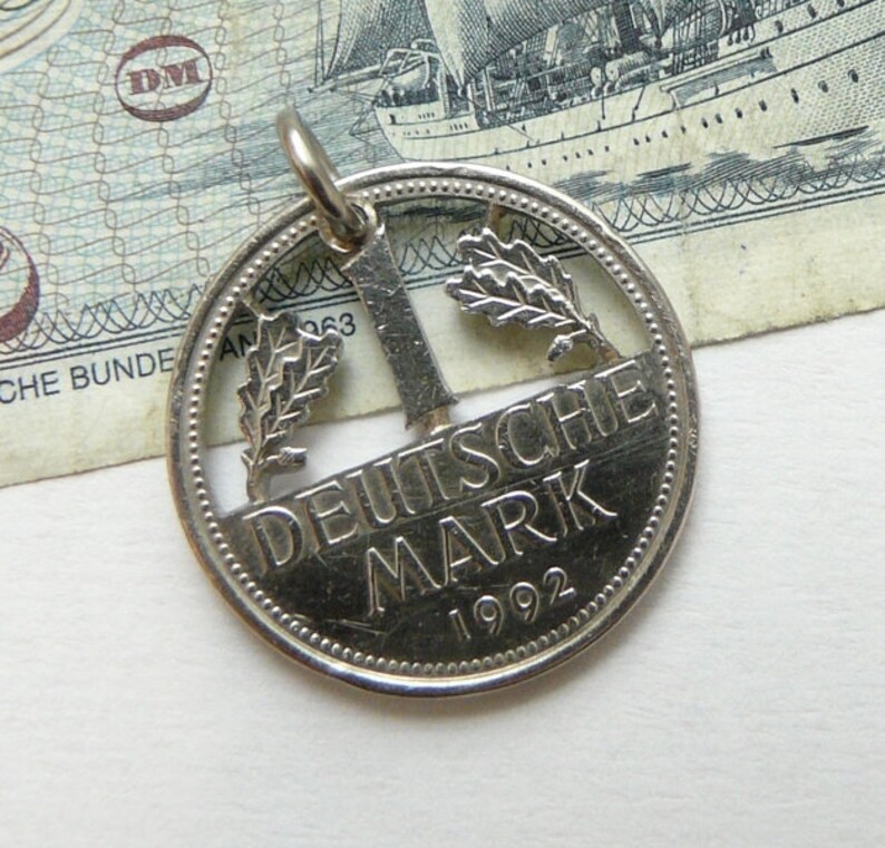 1 DM Deutsche Mark moneda aserró la moneda Mark - Etsy España