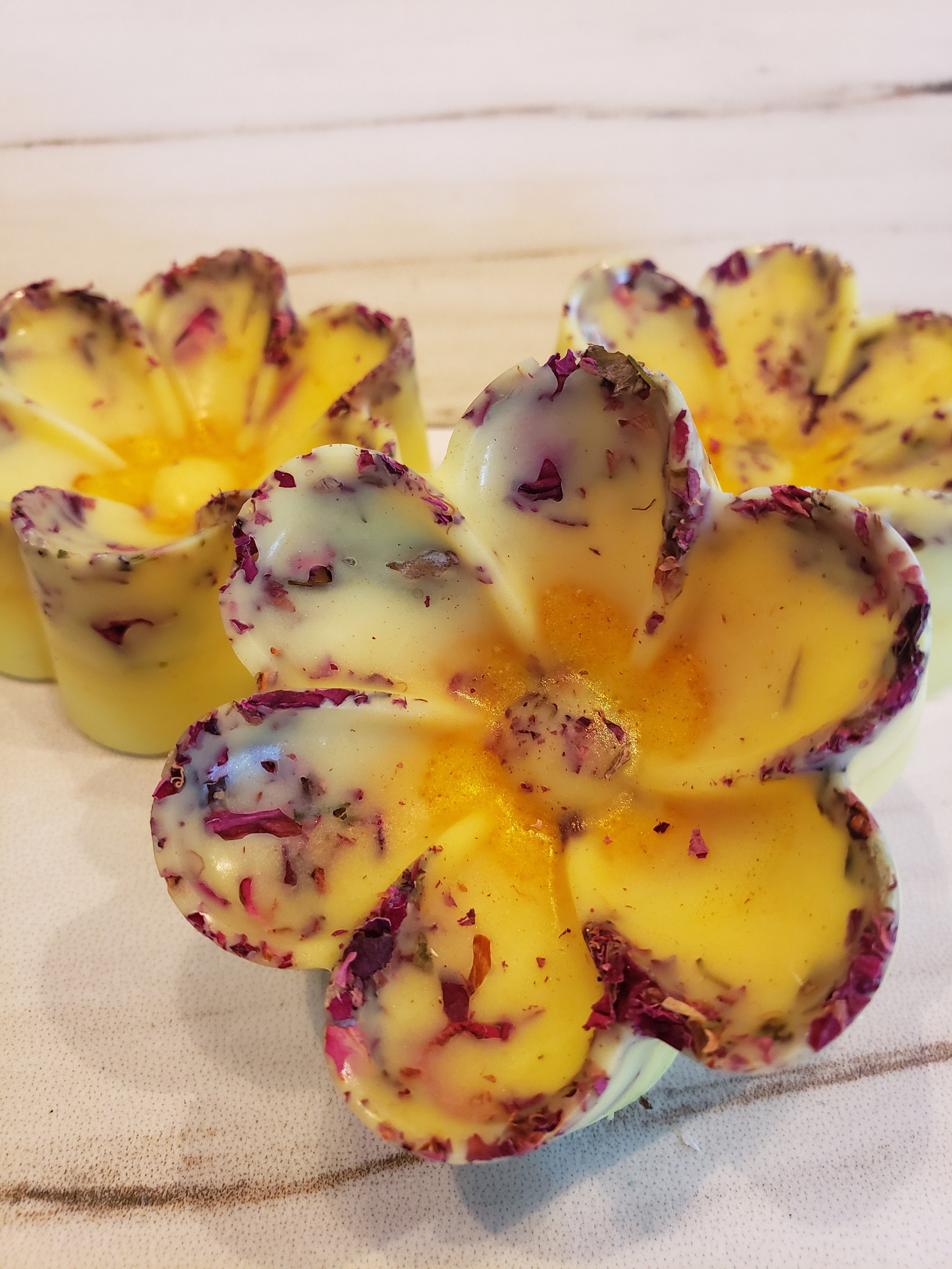 Flower Lotion Bars With Rose Petals willow & Ivy - Etsy