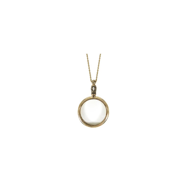 Magnifying Glass Pendant Necklace 30 Inch - Etsy