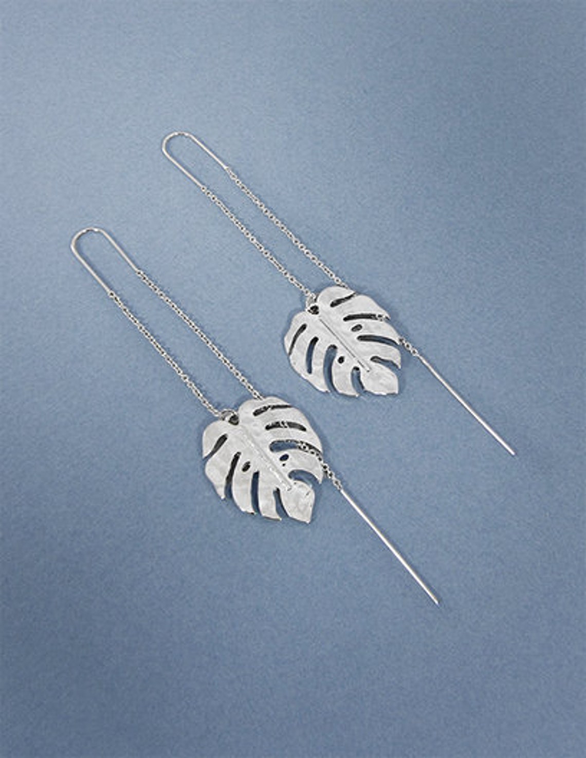 Monstera Earrings Tropical Plant Leaf Earring Nature Inspired - Etsy