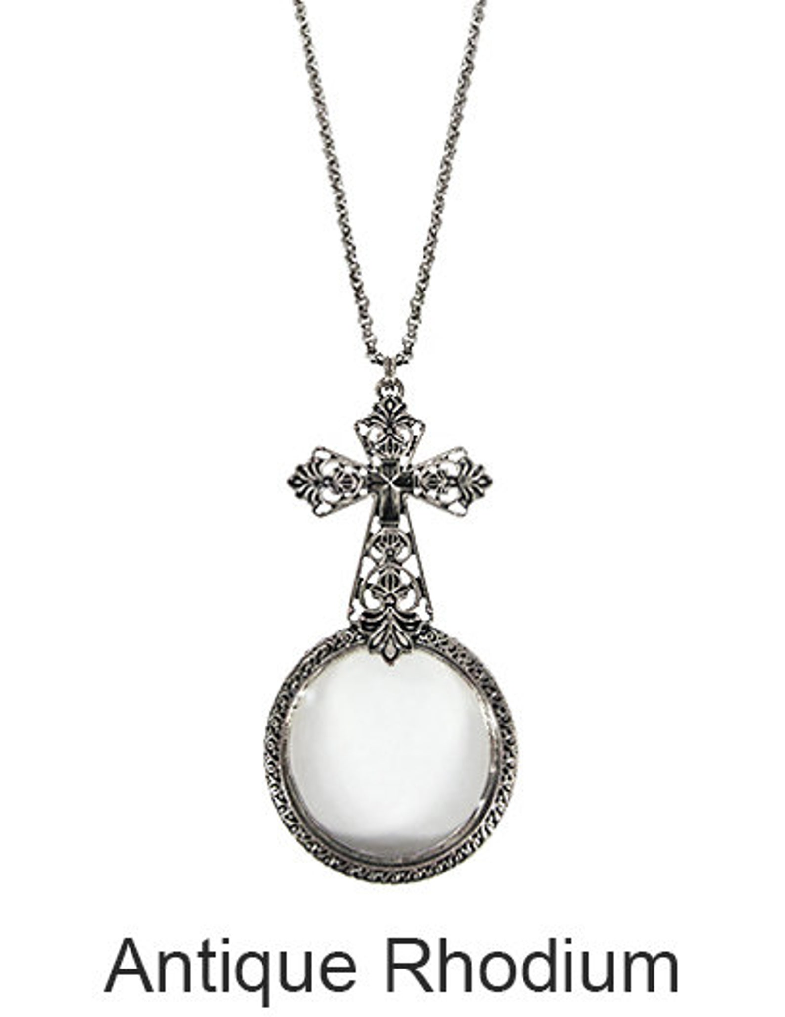 Cross 6 Times Magnifier Magnifying Glass Pendant Necklace - Etsy