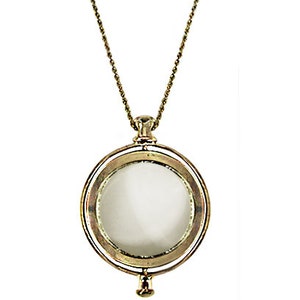 Inspiration Spinner 6 Times Magnifier Magnifying Glass Pendant Necklace ...