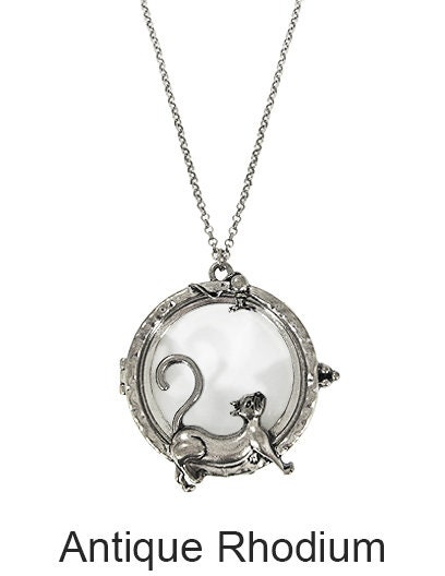 Cat & Mouse 6 Times Magnifier Magnifying Glass Side Open Magnet Pendant ...