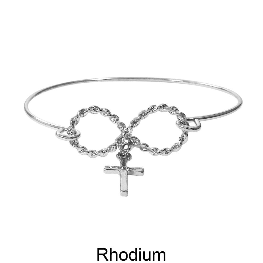 Rope Infinity Cross Wired Cuff Bracelet - Etsy