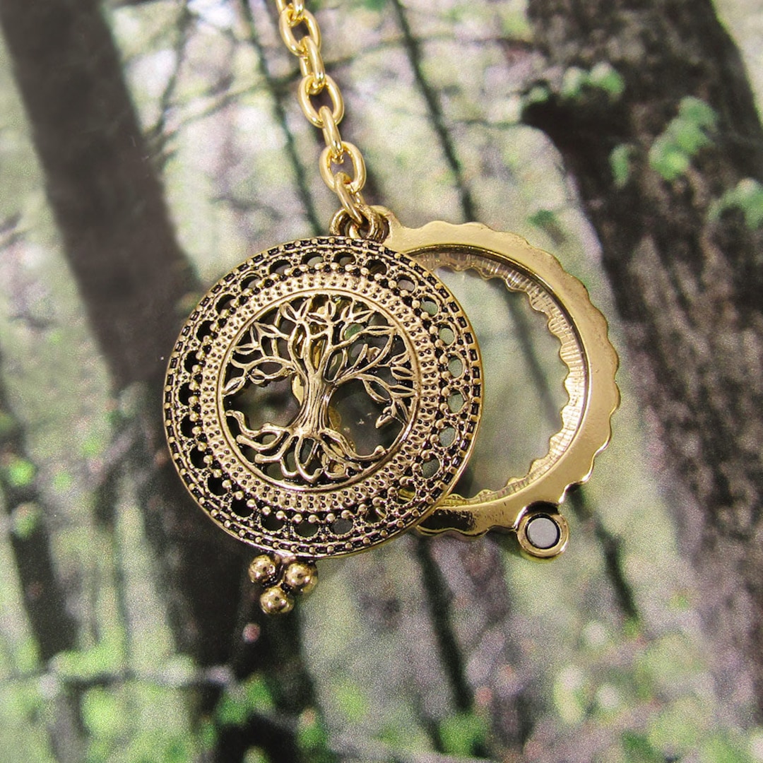 Tree of Life 6 Times Magnifier Magnifying Glass Top Sliding Magnet ...