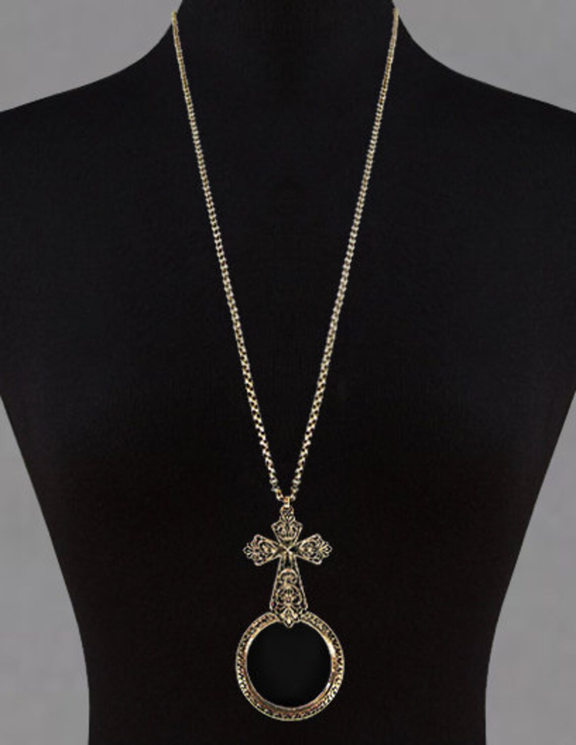 Cross 6 Times Magnifier Magnifying Glass Pendant Necklace - Etsy