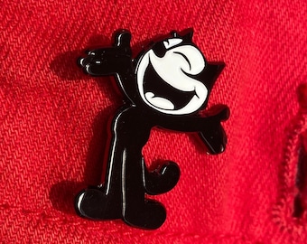 Felix the Cat Ripped Heart Enamel Pin Lapel Pin Brooch Metal Pin for ...