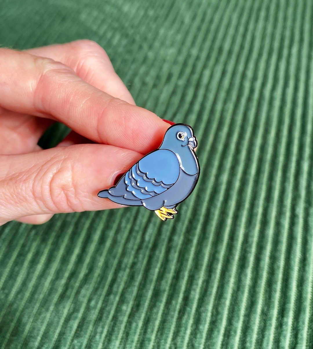 Cute Chubby Pigeon Enamel Pin - Etsy