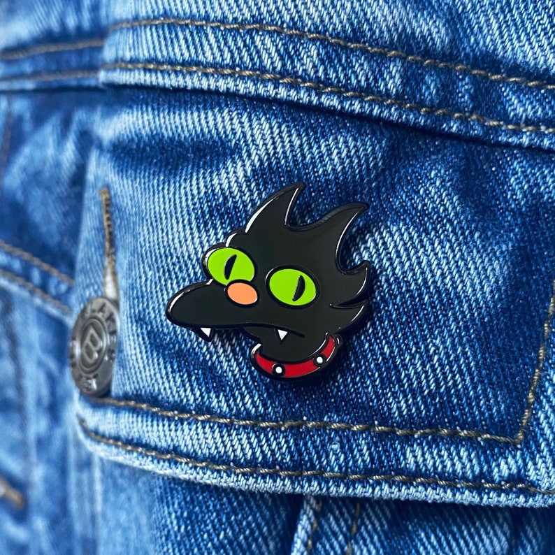 Snowball the Simpsons Enamel Pin - Etsy