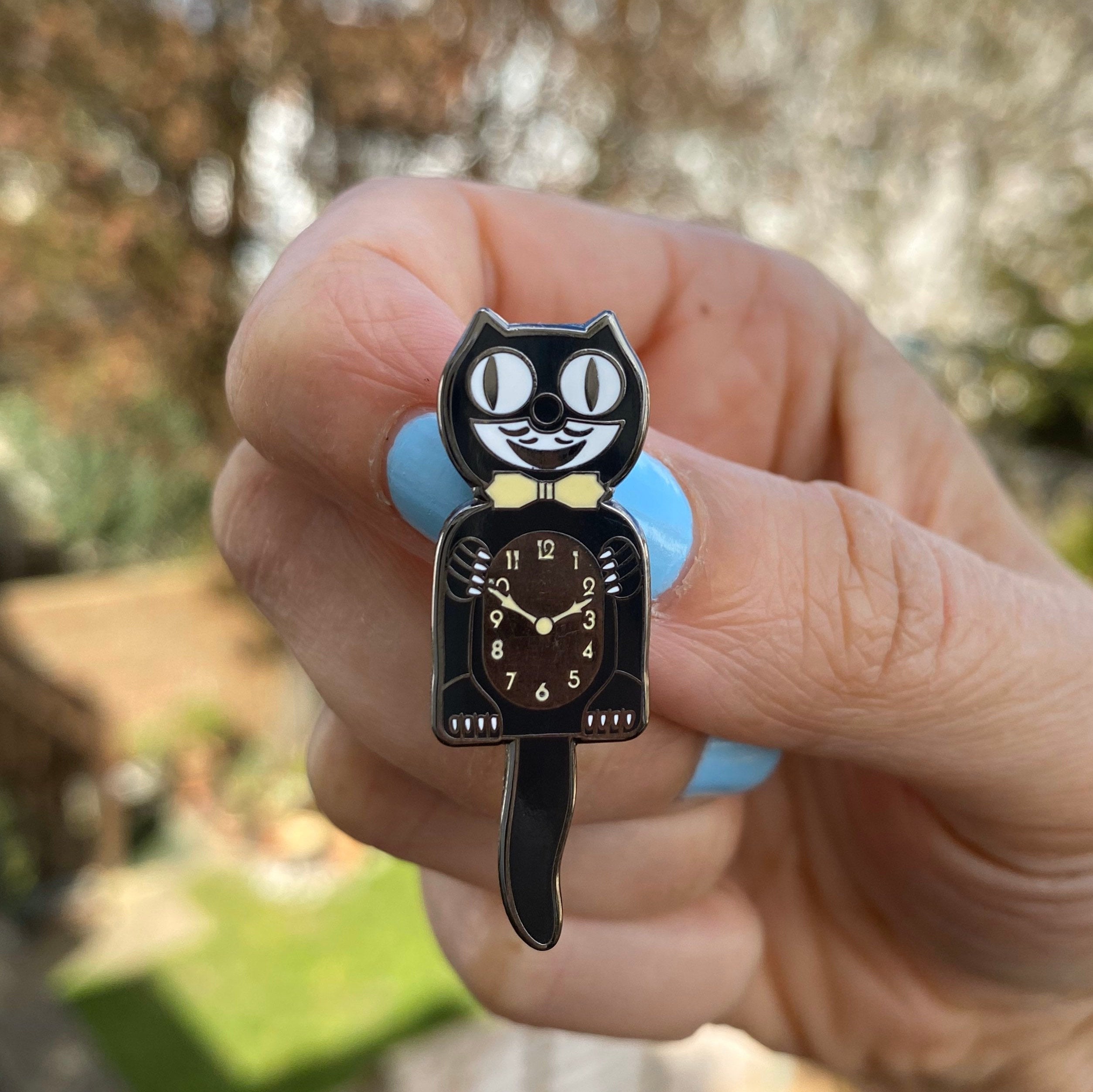 Kit Cat Clock Pin - Etsy