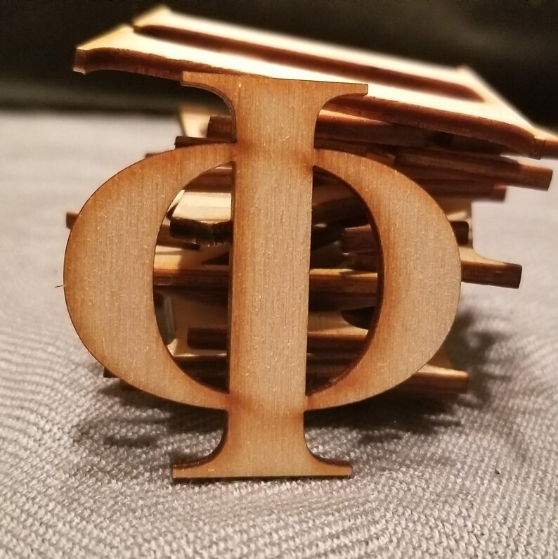 0.50 Decorative Greek Letter Single Layer | Etsy