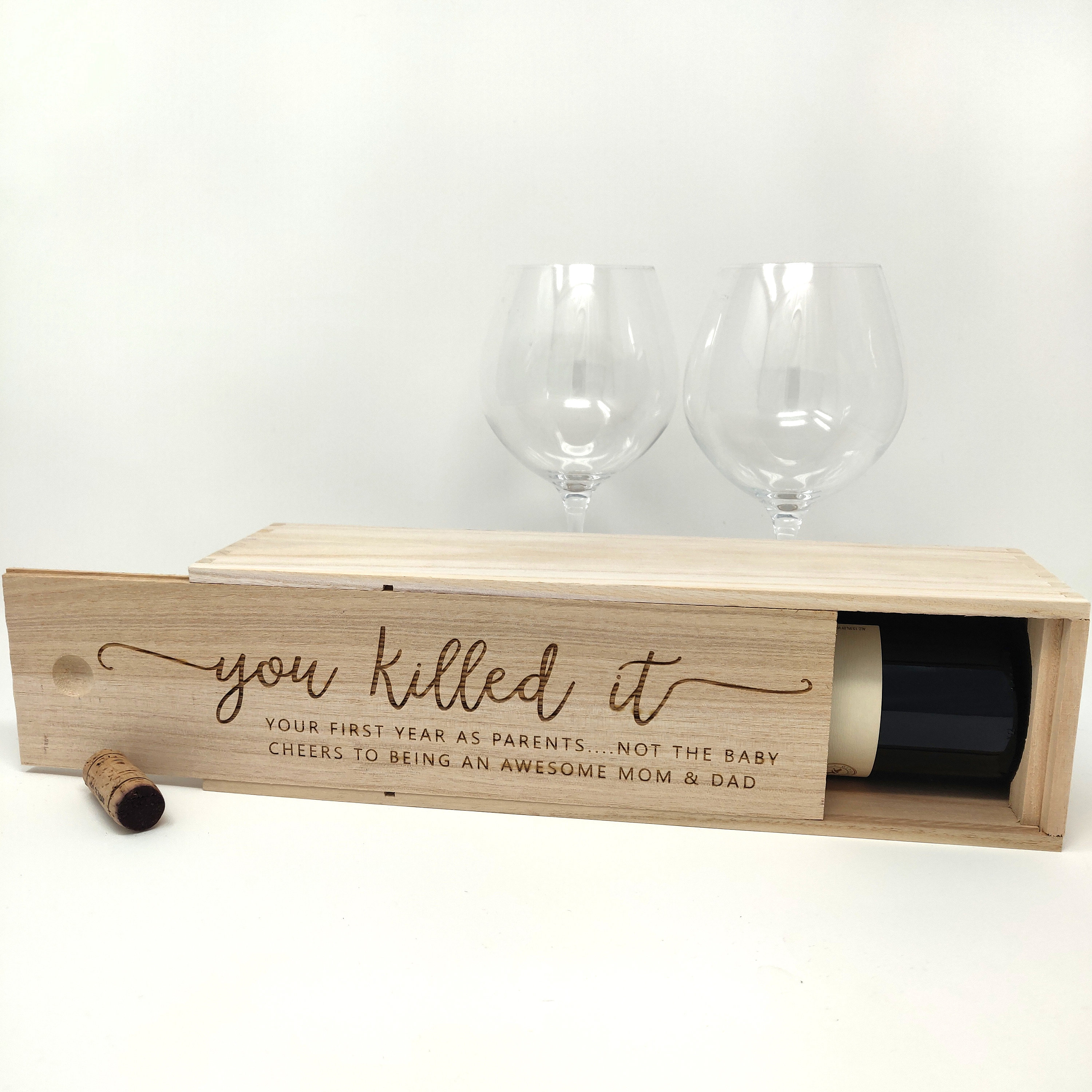 Parents Wine Box Gift for Baby's First - Etsy