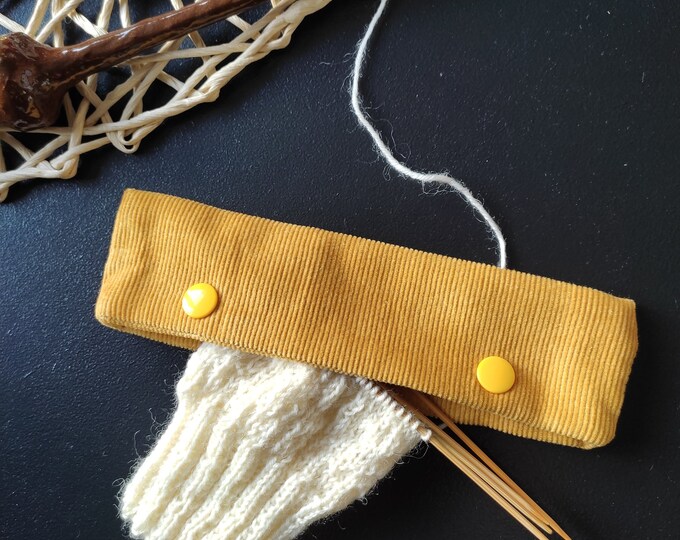 Needle Case/needle Garage Mustard for 15 Cm Needles Made of Fine Cord ...