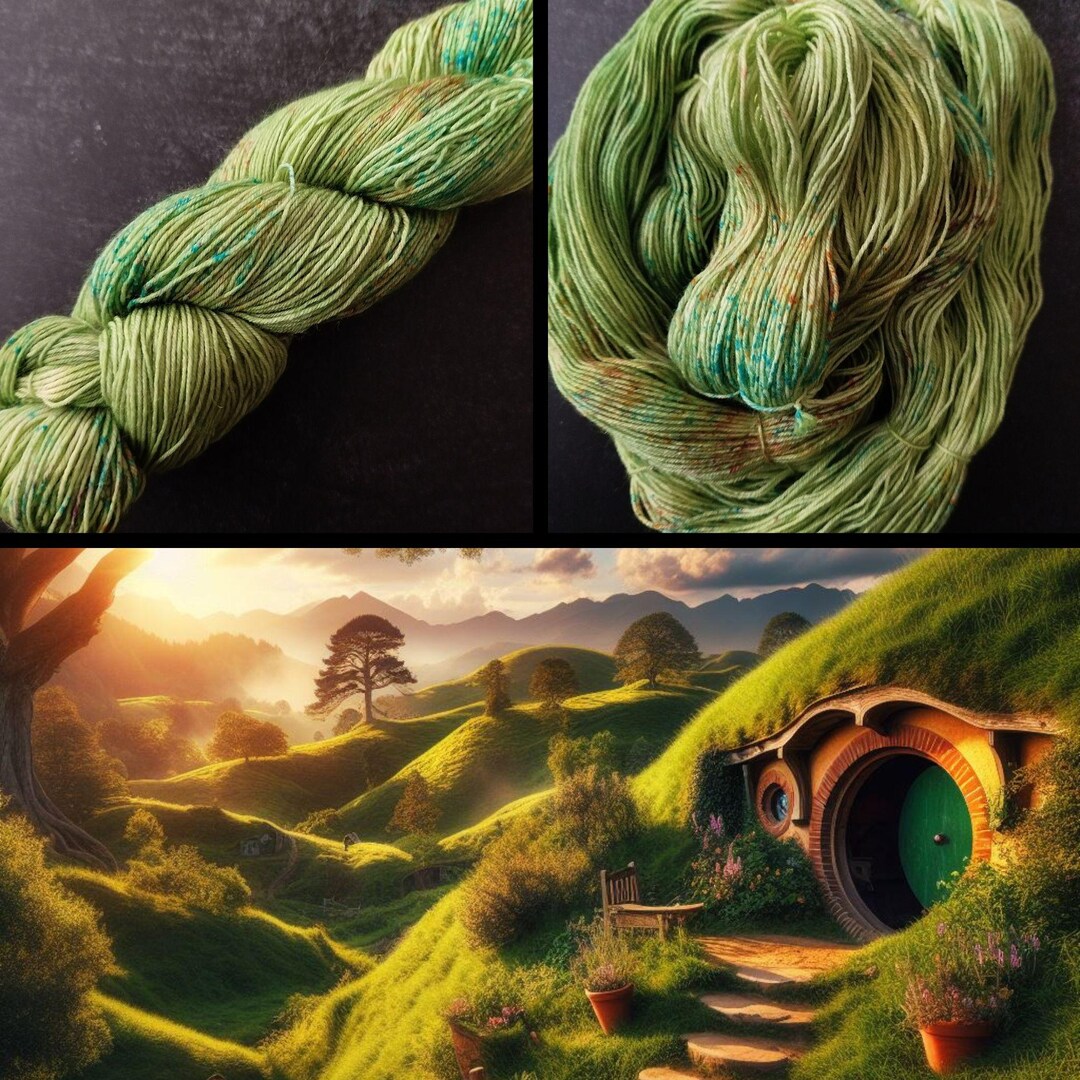 Sock Yarn Green 4-ply 100g Skein Hand-dyed, Mulesing-free, for Socks ...