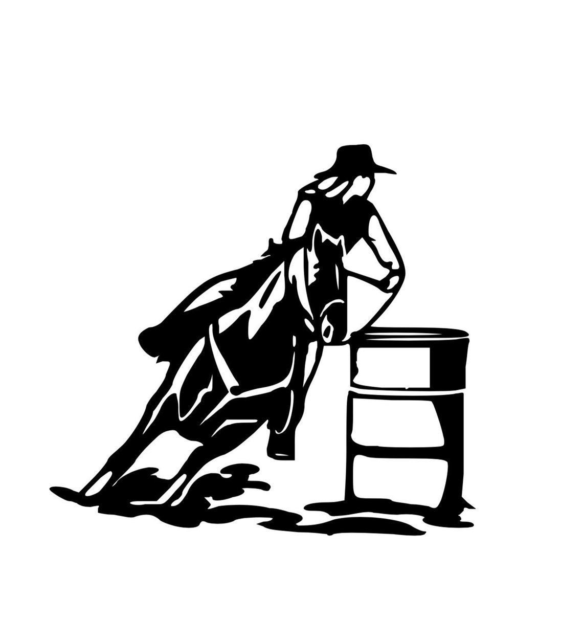 Barrel Racing Decal - Etsy