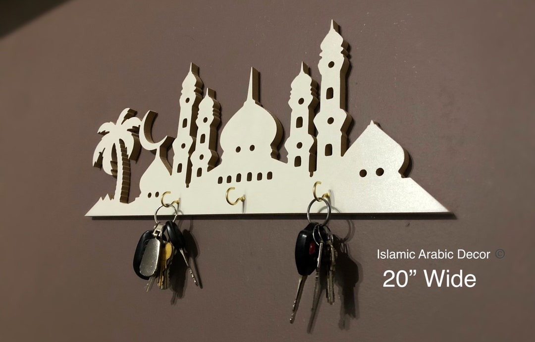 Islamic Keyholder, Arabic Wall Art, Handmade Home Decor - Etsy
