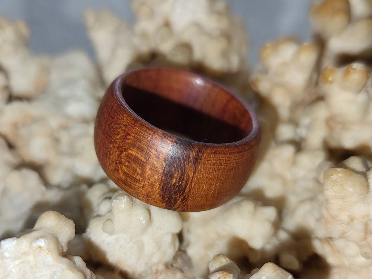 Wood Ring Walnut Wood Ring Natural Wooden Ring Handcrafted - Etsy