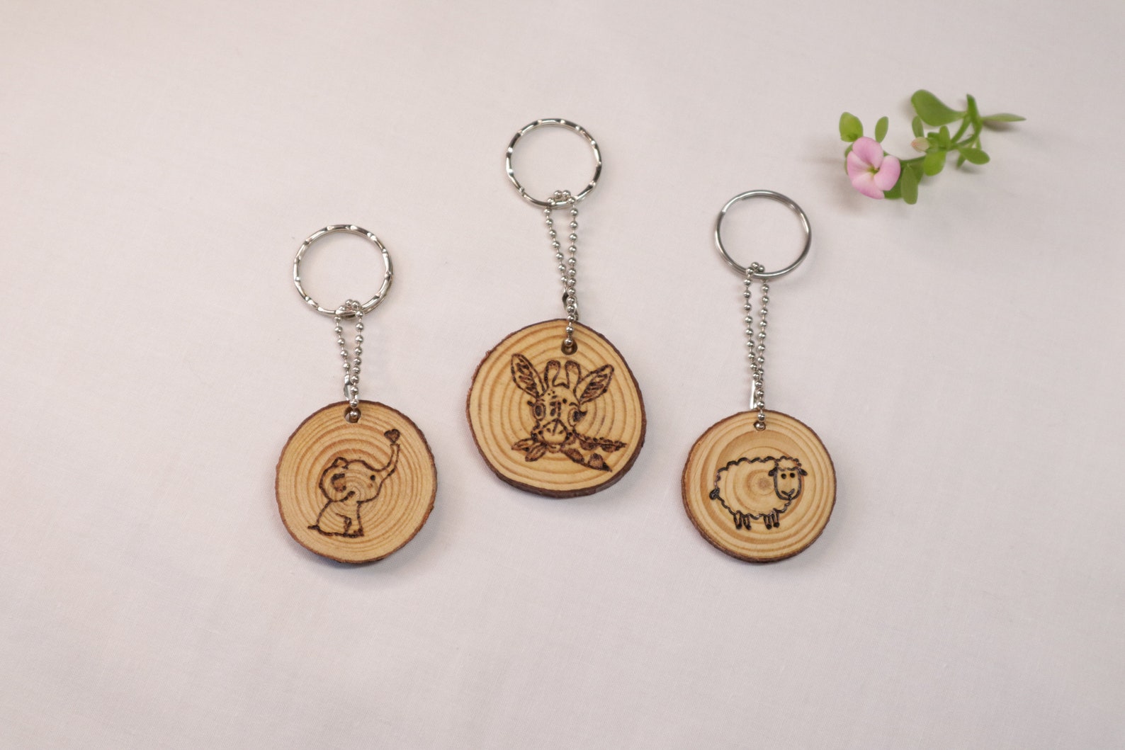 Wood Burning, Customised, Wood Keyring, Wooden Handmade Art, Keychain ...
