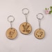 Wood Burning, Customised, Wood Keyring, Wooden Handmade Art, Keychain ...