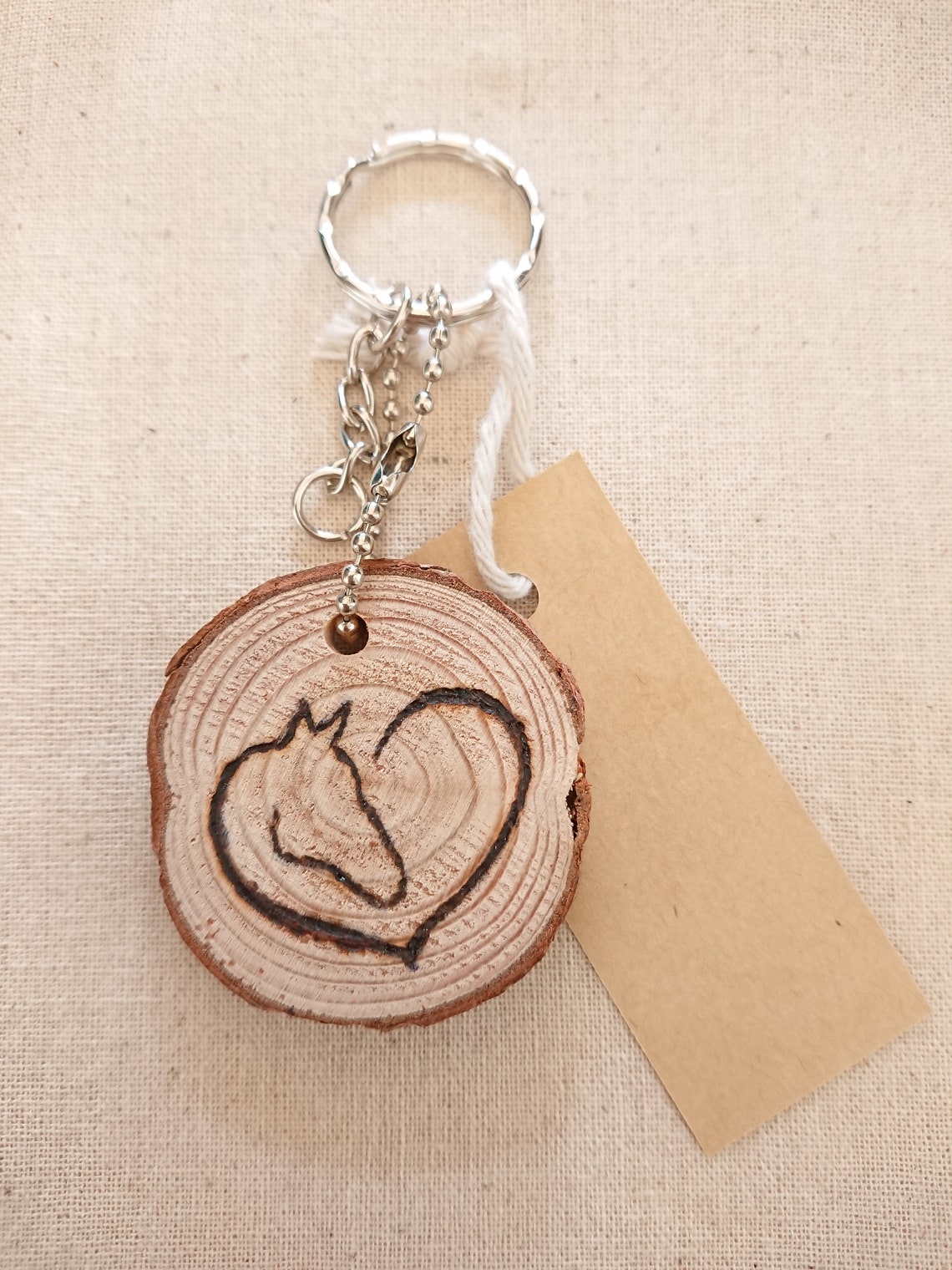 Wood burning customised wood keyring Wooden handmade art | Etsy
