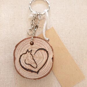 Wood burning customised wood keyring Wooden handmade art | Etsy
