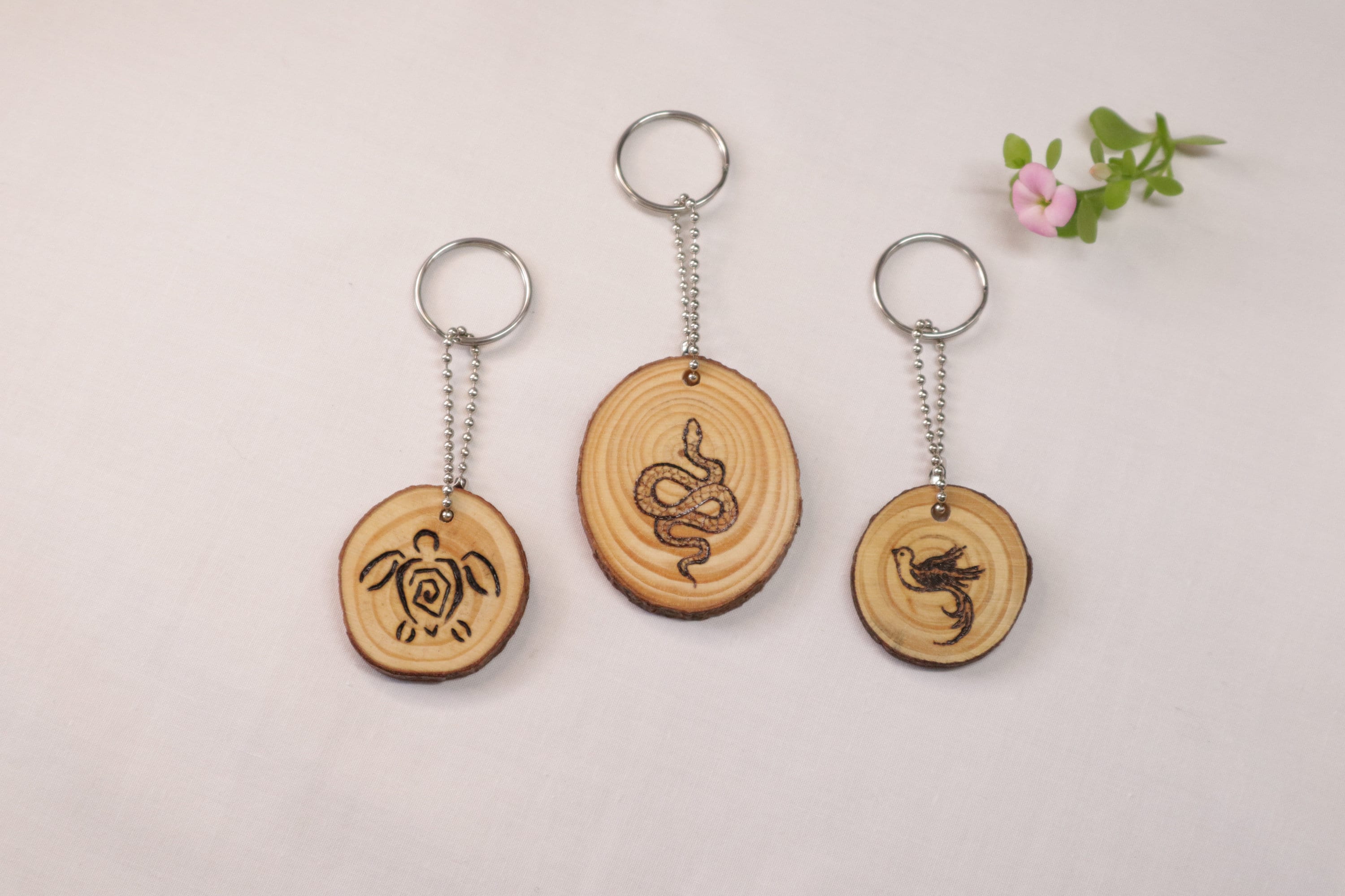 Wood Burning, Customised, Wood Keyring, Wooden Handmade Art, Keychain ...