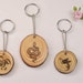 Wood Burning, Customised, Wood Keyring, Wooden Handmade Art, Keychain ...