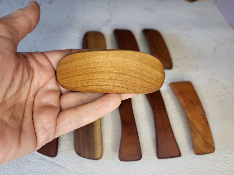 Handmade Wooden Hair Clips Wood Barrette Elegant Wooden Gift - Etsy
