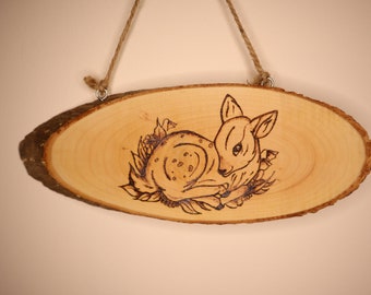 Wooden Pyrography Wall Art - Etsy