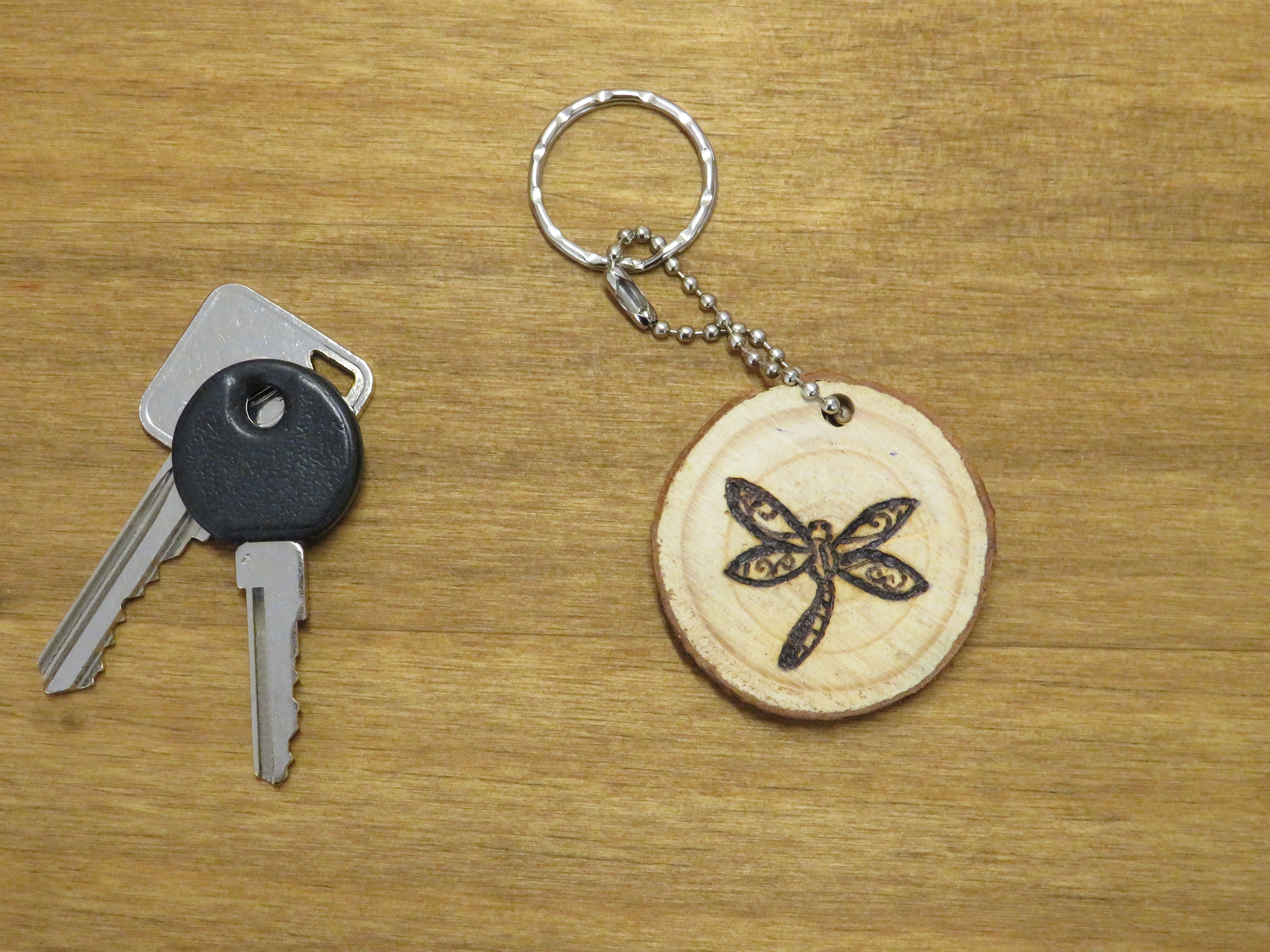 Wood burning customised wood keyring Wooden handmade art | Etsy