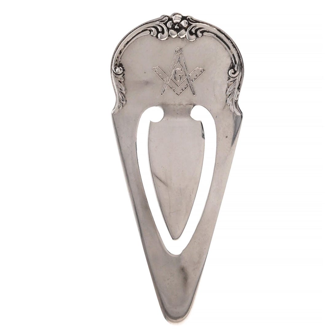 Masonic Mason Symbol Freemason Sterling Silver 925 Bookmark Samual Kirk ...