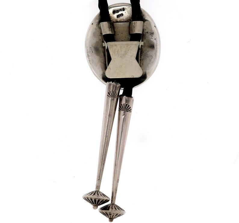 Vintage Hopi Bolo Tie 925 Sterling Silver - Kokopelli Dancer Music ...