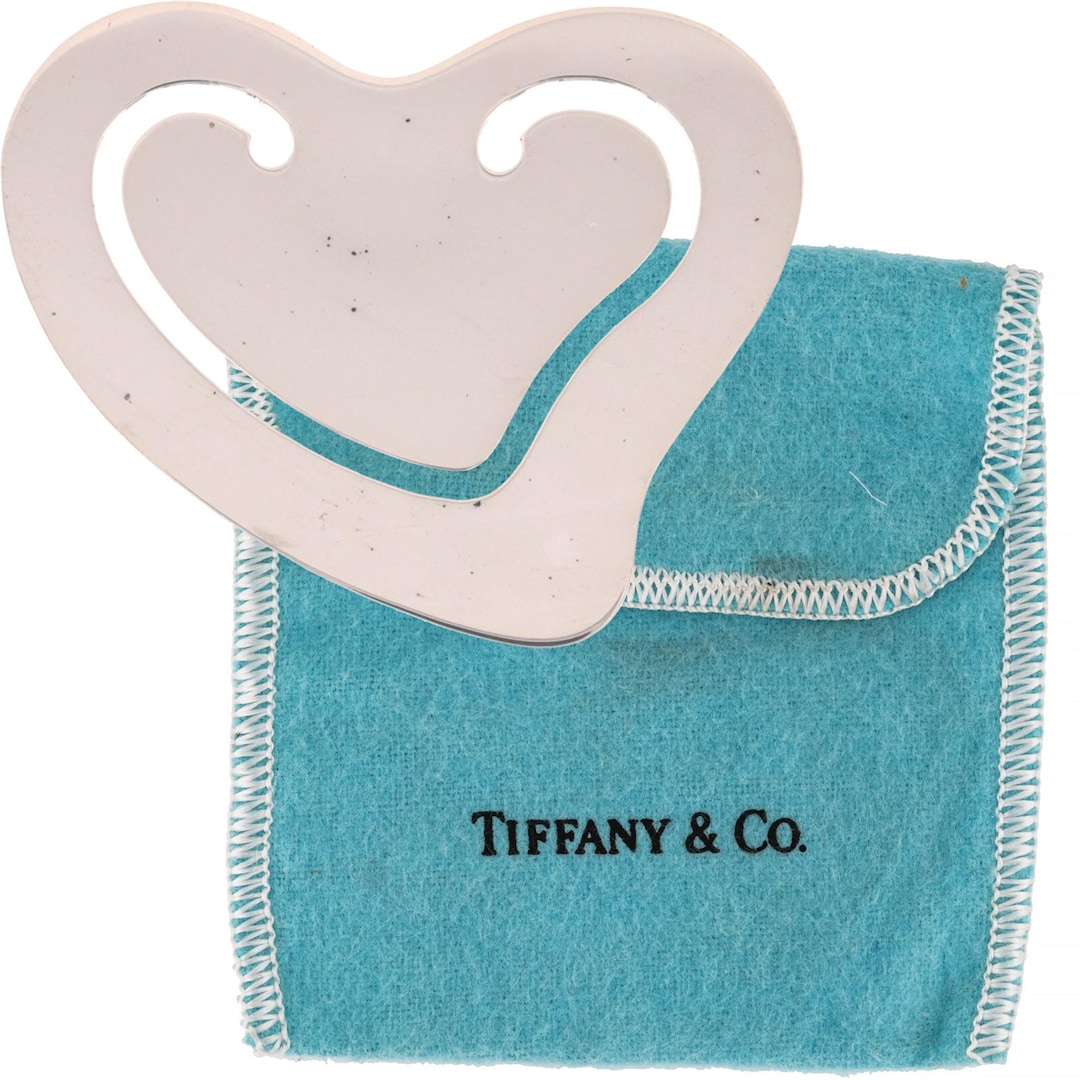 Tiffany & Co Elsa Peretti Sterling Silver 925 Bookmark Book Mark Heart ...