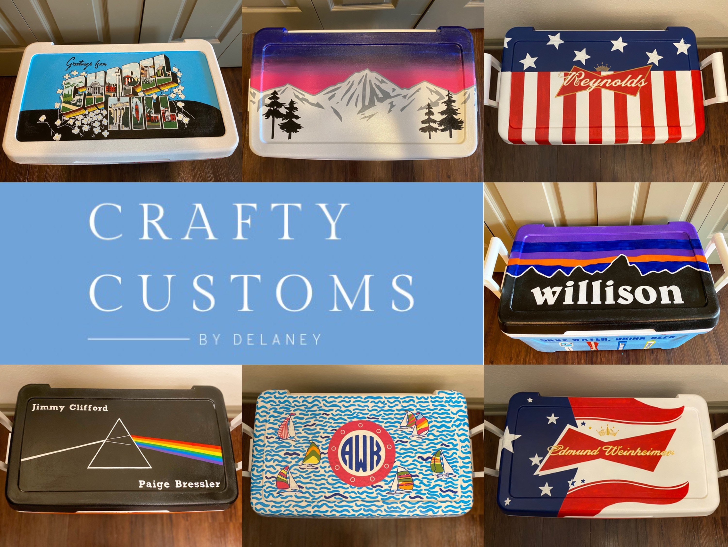 48-quart Custom Painted Cooler - Etsy