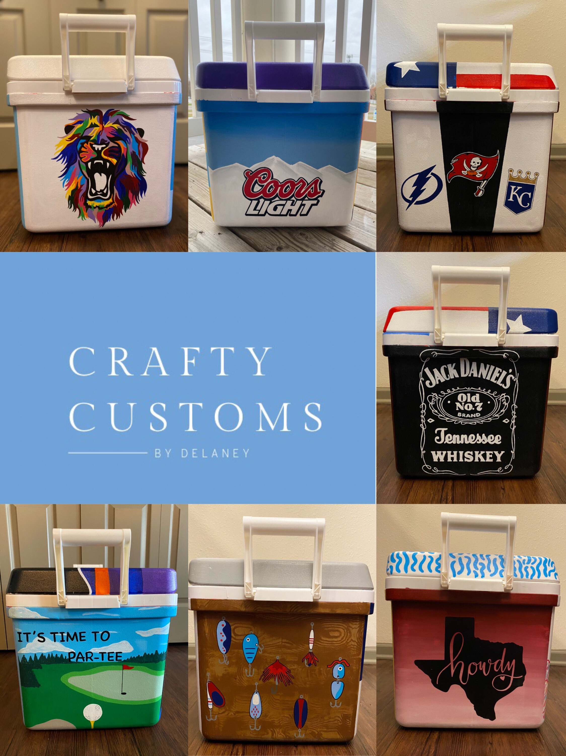 48-quart Custom Painted Cooler - Etsy