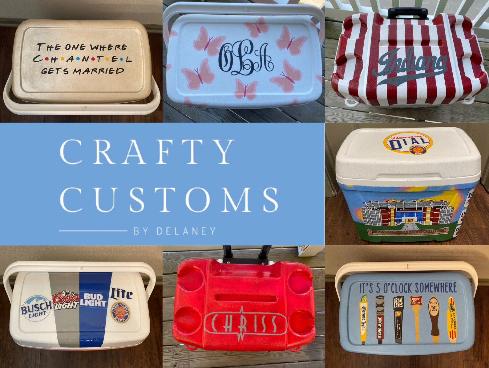 9 Quart Custom Painted Cooler | Etsy