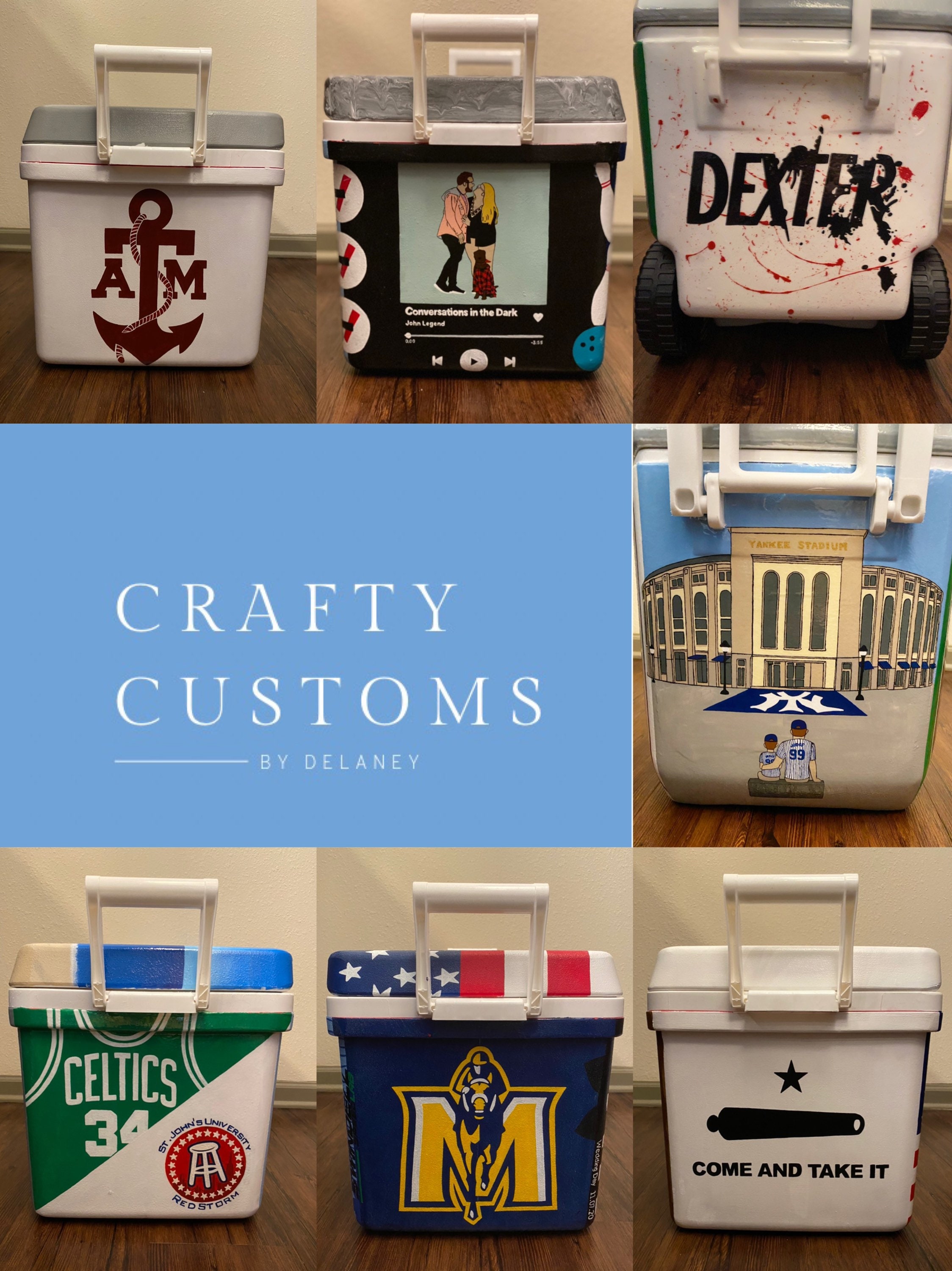 48-quart Custom Painted Cooler - Etsy